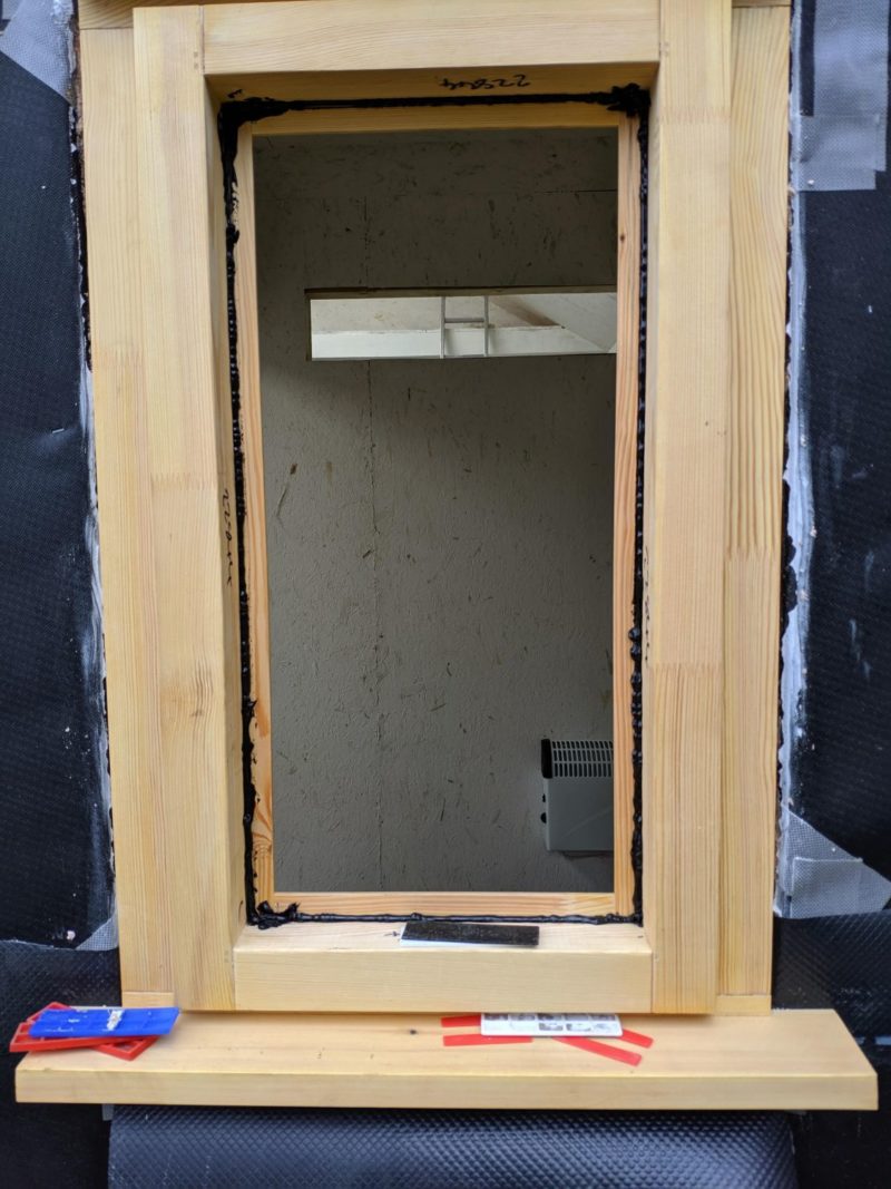 Timber window installation – Dominic Dale