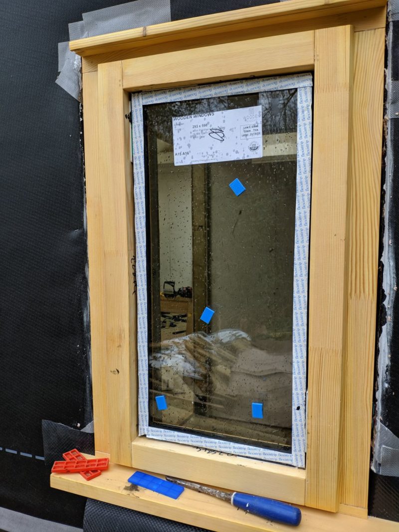 Timber window installation – Dominic Dale