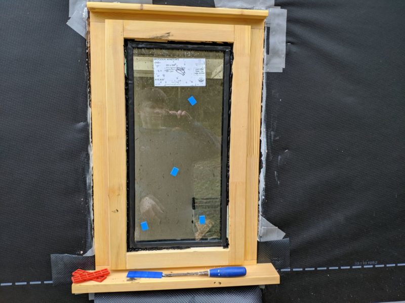 Timber window installation – Dominic Dale