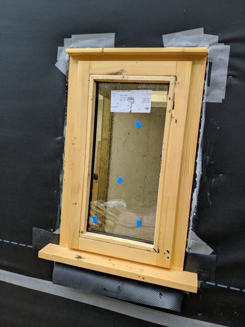 Timber window installation – Dominic Dale