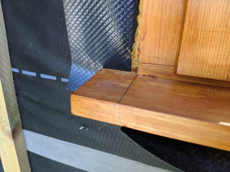 Timber window installation – Dominic Dale