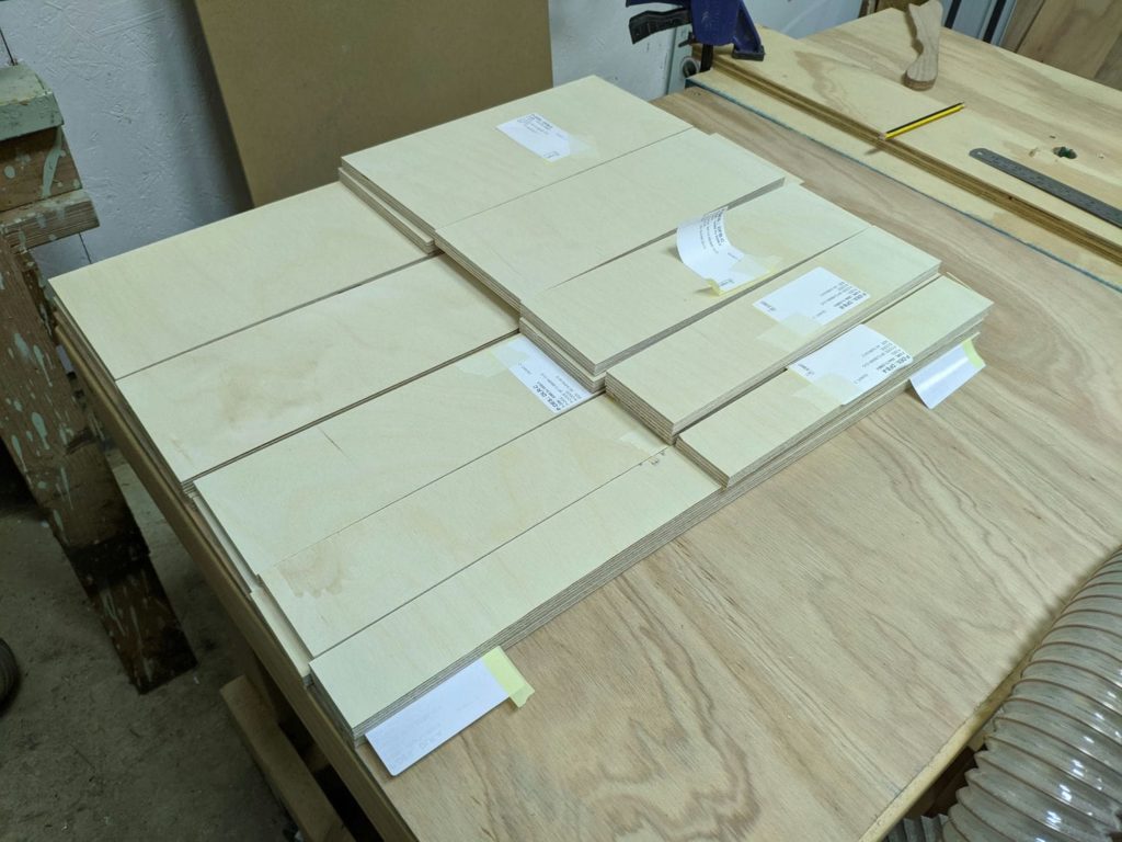 Birch plywood cabinets and drawers – Dominic Dale