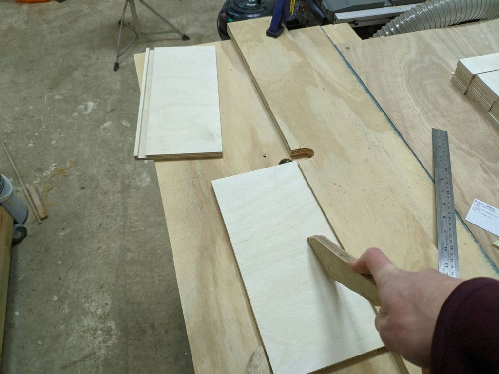 Birch plywood cabinets and drawers – Dominic Dale