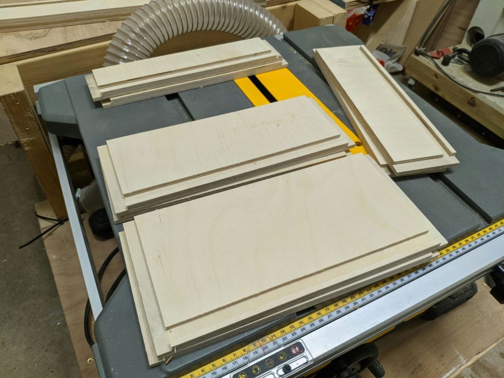 Birch plywood cabinets and drawers – Dominic Dale